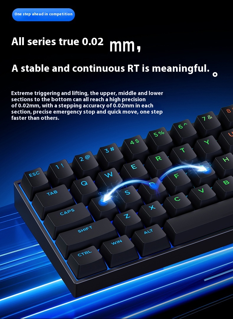 MCHOSE Ace60 Pro Wired Magnetic Switch Keyboard 60% RGB 8K Return Rate ...