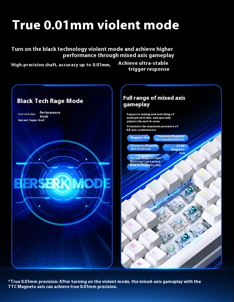 MCHOSE Ace60 Pro Wired Magnetic Switch Keyboard 60% RGB 8K Return Rate ...