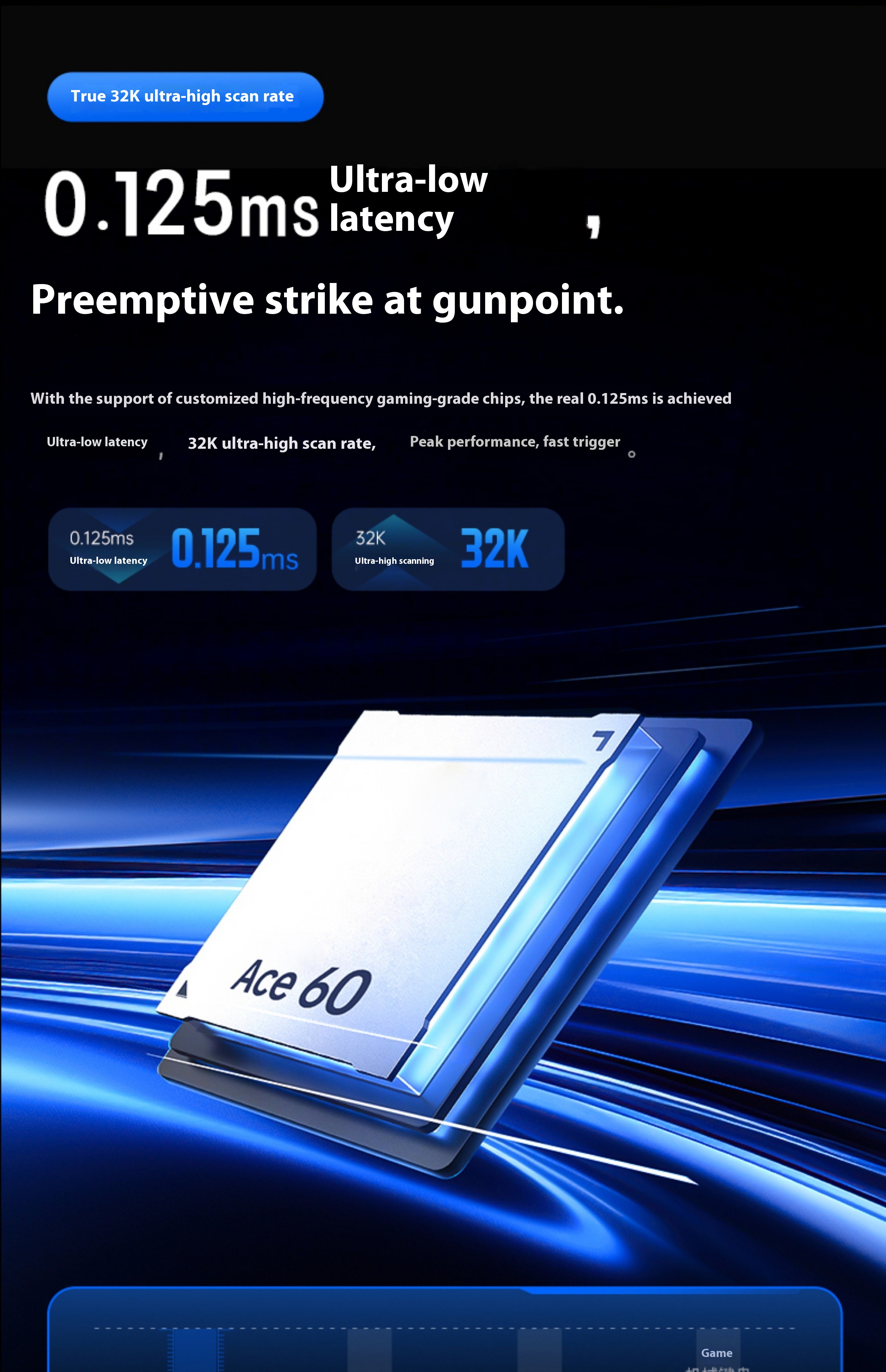 MCHOSE Ace60 Pro Wired Magnetic Switch Keyboard 60% RGB 8K Return Rate ...