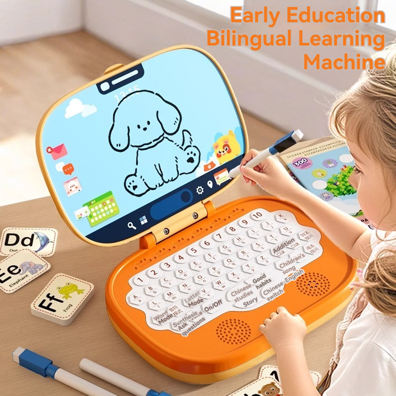YIMI Learning Machine Laptop Budak Kids Early Learning English Laptop ...
