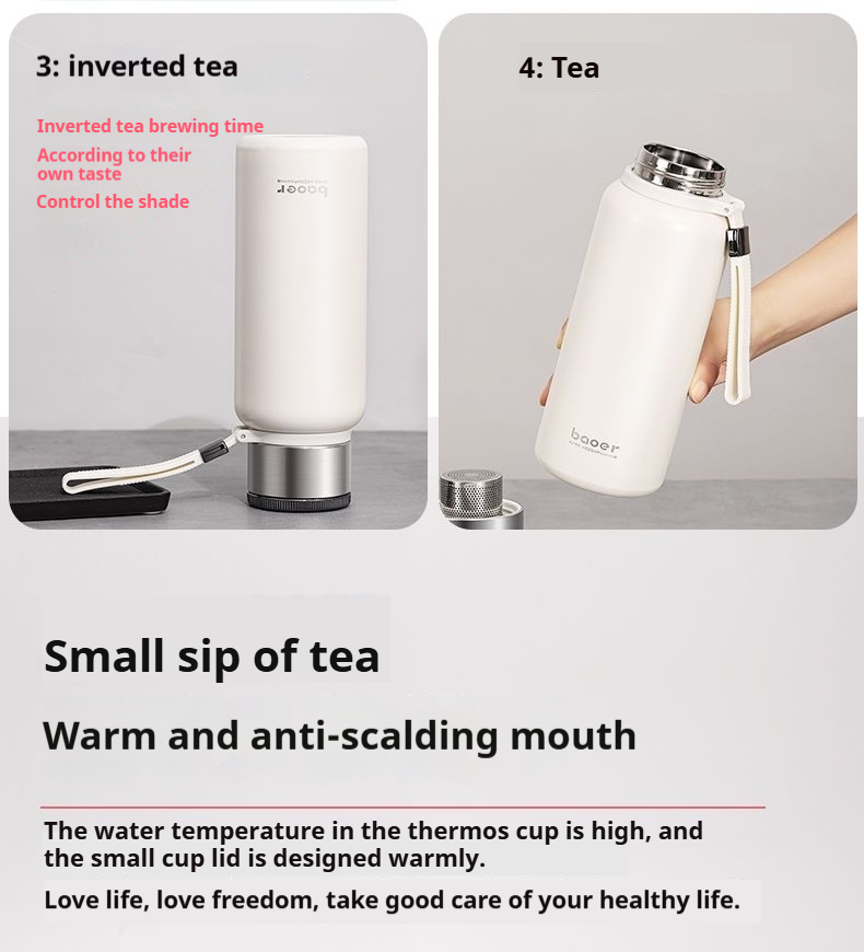 【ALLEN】1500ml large capacity 316 stainless steel thermos cup 24 hours ...