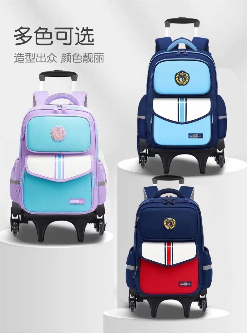 Trolley School Bag with Wheels Staircase Girl Boy Primary School ...