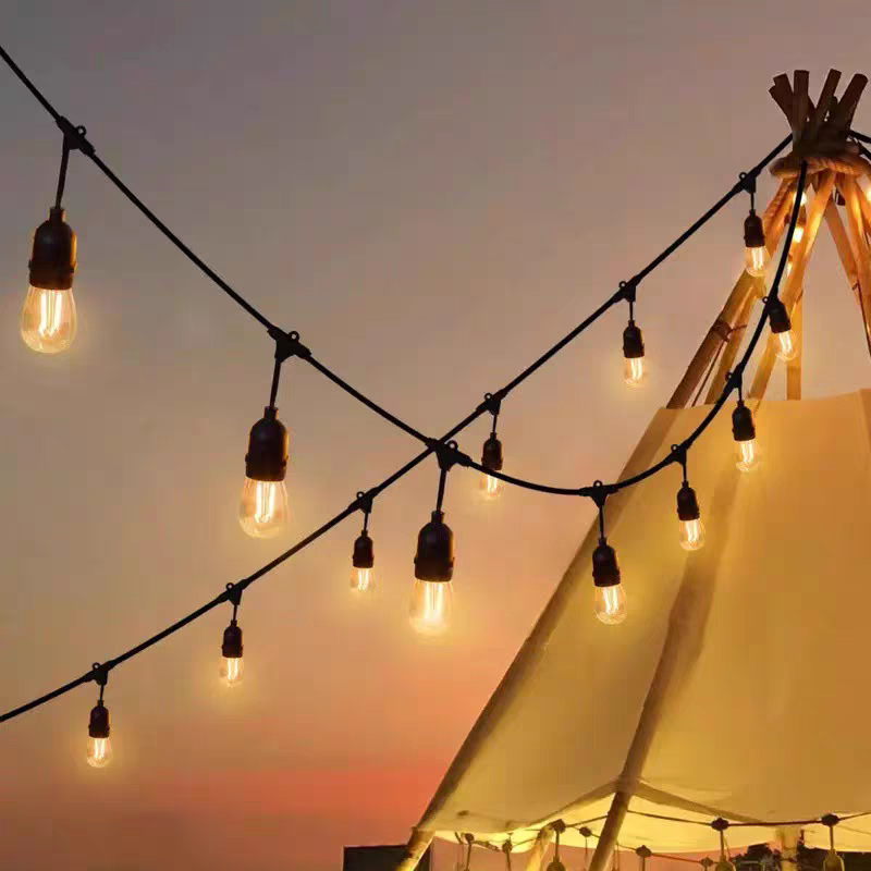 LED String Lights Outdoor Waterproof Christmas Lights with Light Bulb ...