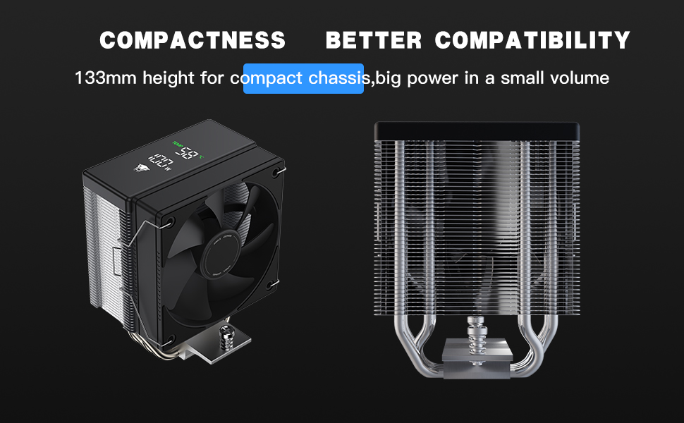 Jungle Leopard AF400S / AF401-DGT / KF401-DGT Digital CPU Cooler ...