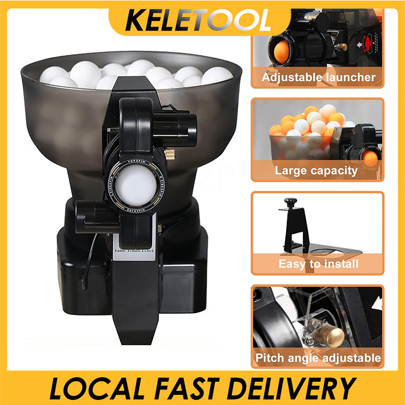 HP-07 portable automatic ping pong robot home trainer ball dispenser ...