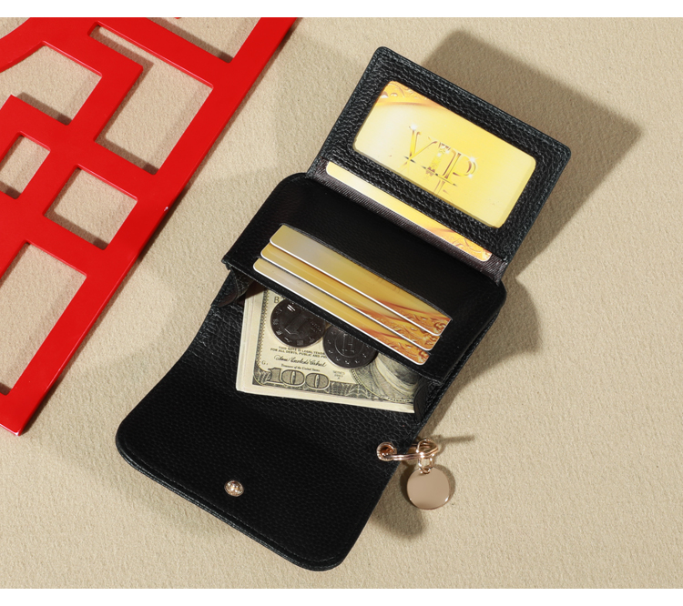 Vintage Solid Color Short Wallet, Portable Bifold Coin Purse, Women's ...