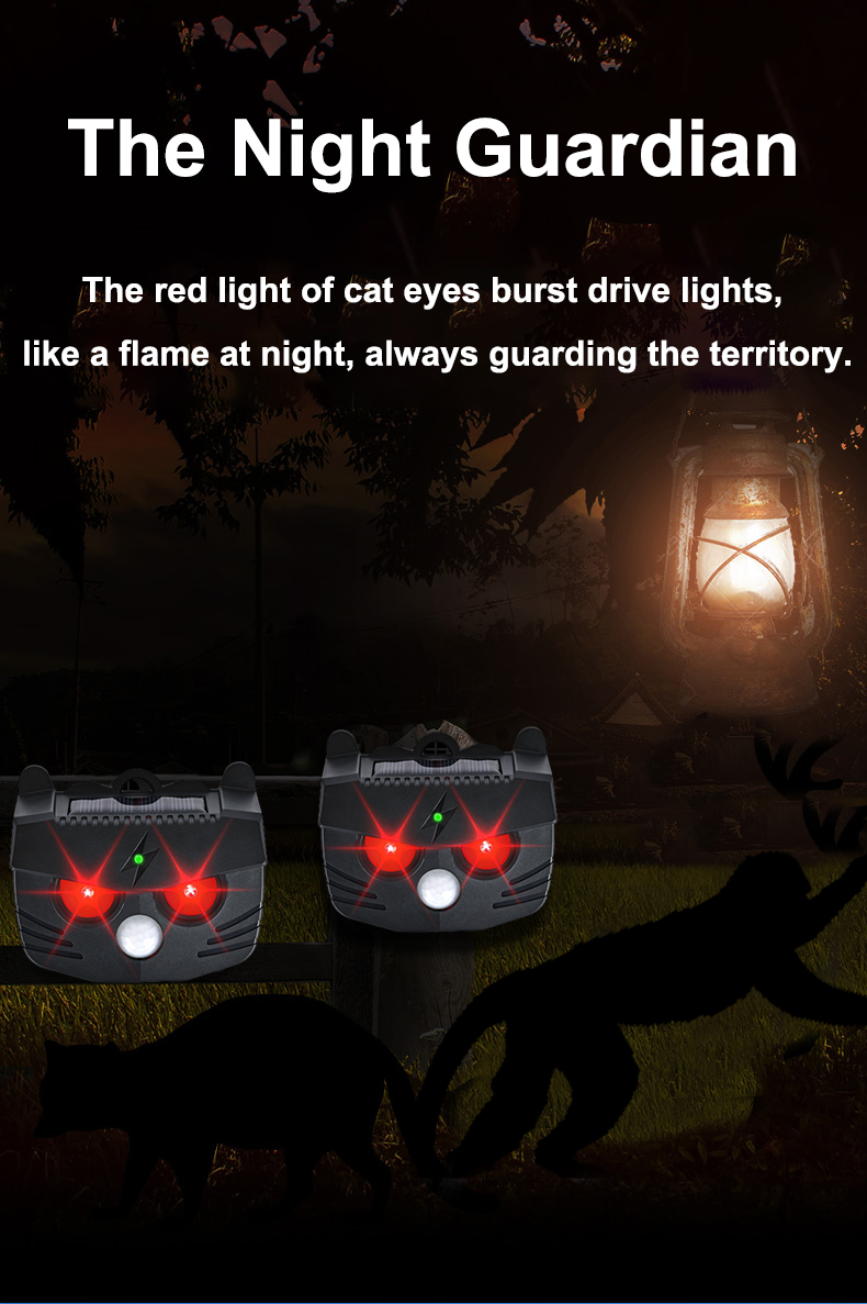 WP [Malaysia Spot] Solar Monkey Repellent Ultrasonic 360°comprehensive ...