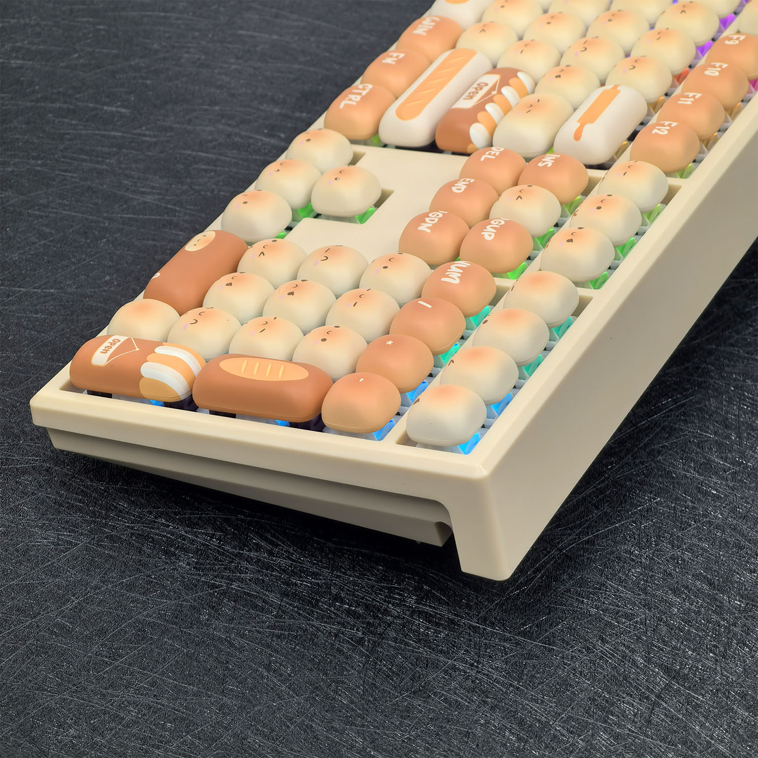Bread Paradise Hot-Swappable Wireless Mechanical Keyboard Keycap Set ...