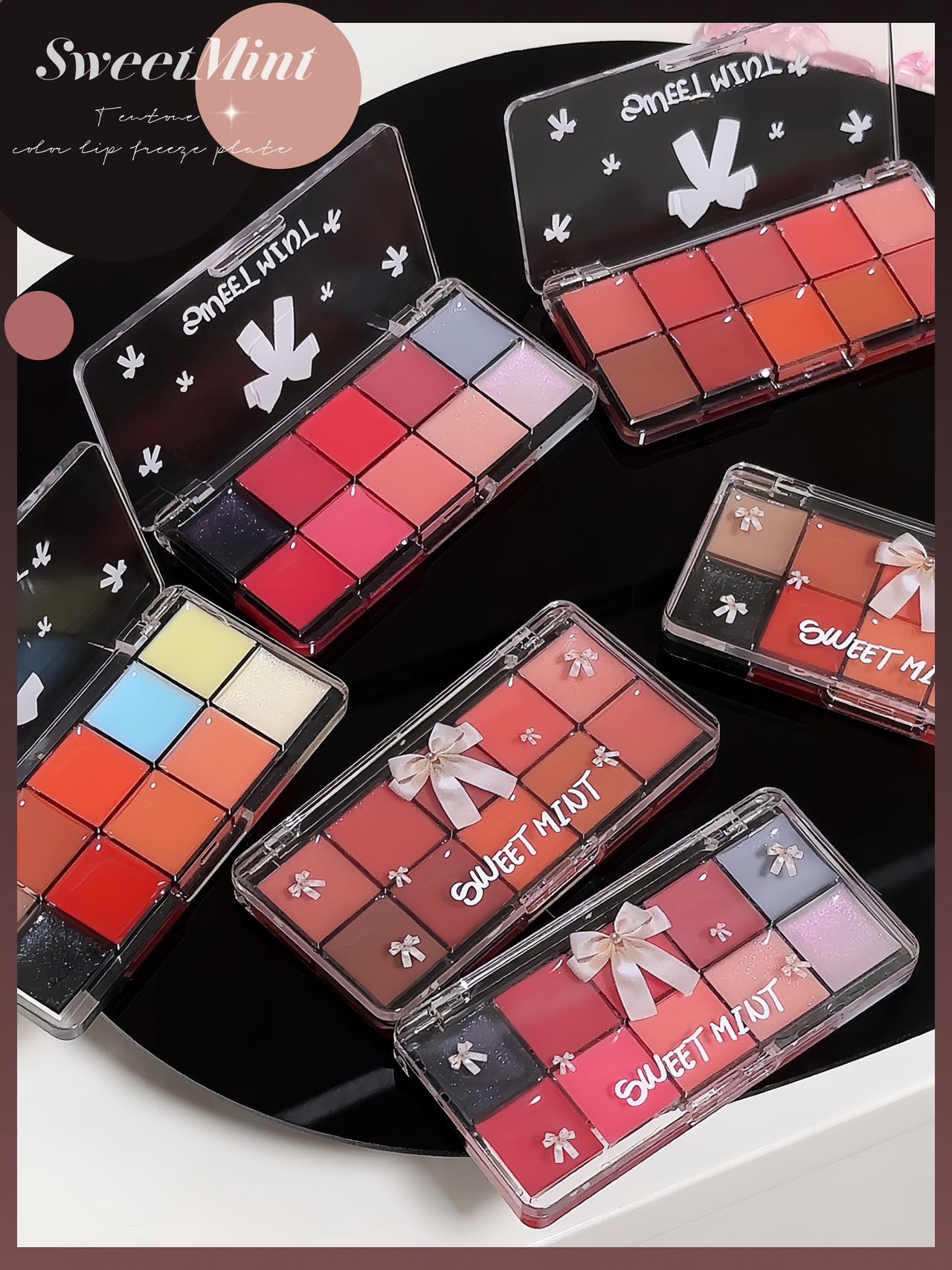 Sweetmint 10 Color Liquid Lipstick DIY Mirror Lip Gloss Water Gloss 唇冻Moisturizing Transparent ...