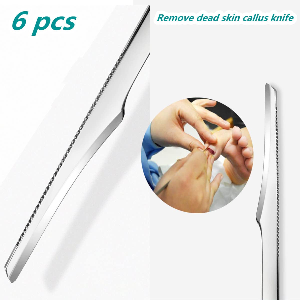 1/2/3/6 pcs Pedicure Knife Tools Kits, Professional Stainless Steel ...
