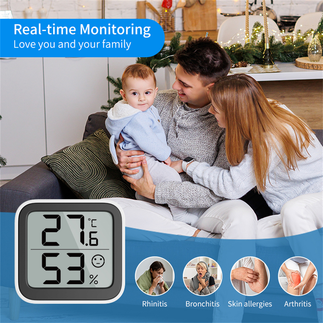 3Life Mini Temperature And Humidity Meter With Comfort Display Real ...