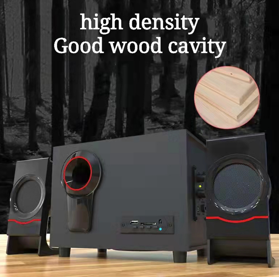 【Malaysia Spot Sale】USB Bass Speaker Set Bluetooth Strong Bass Stereo ...