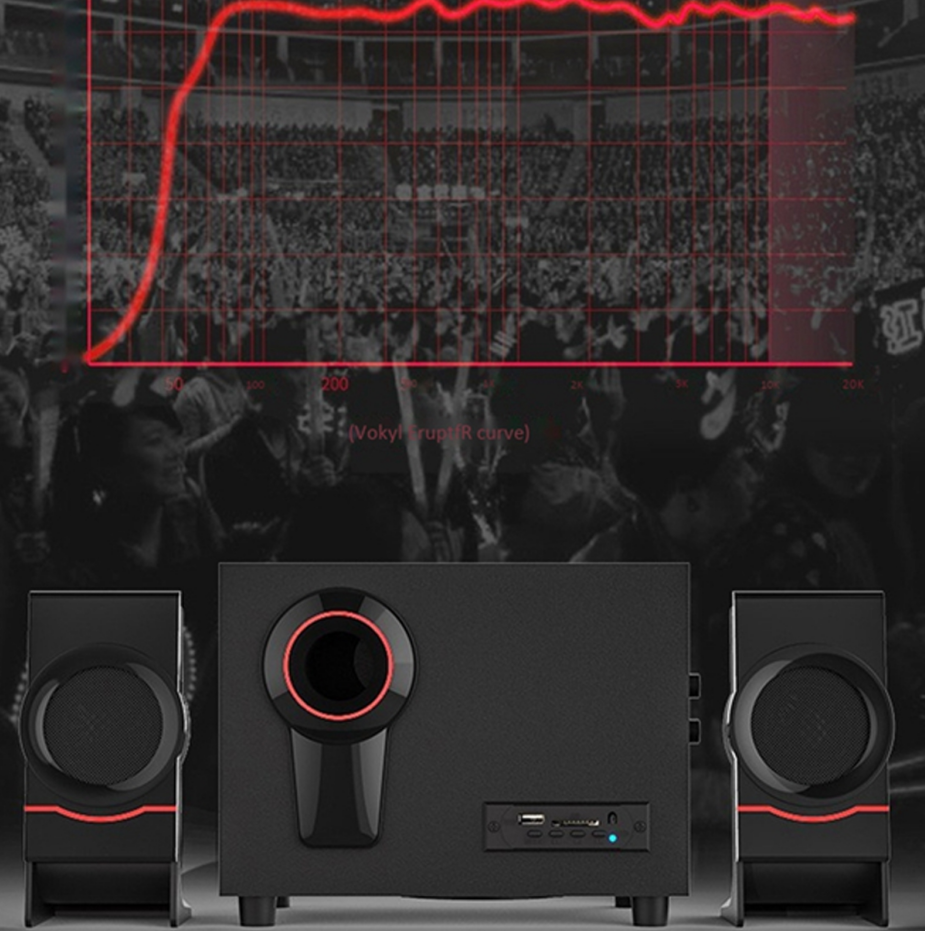 【Malaysia Spot Sale】USB Bass Speaker Set Bluetooth Strong Bass Stereo ...