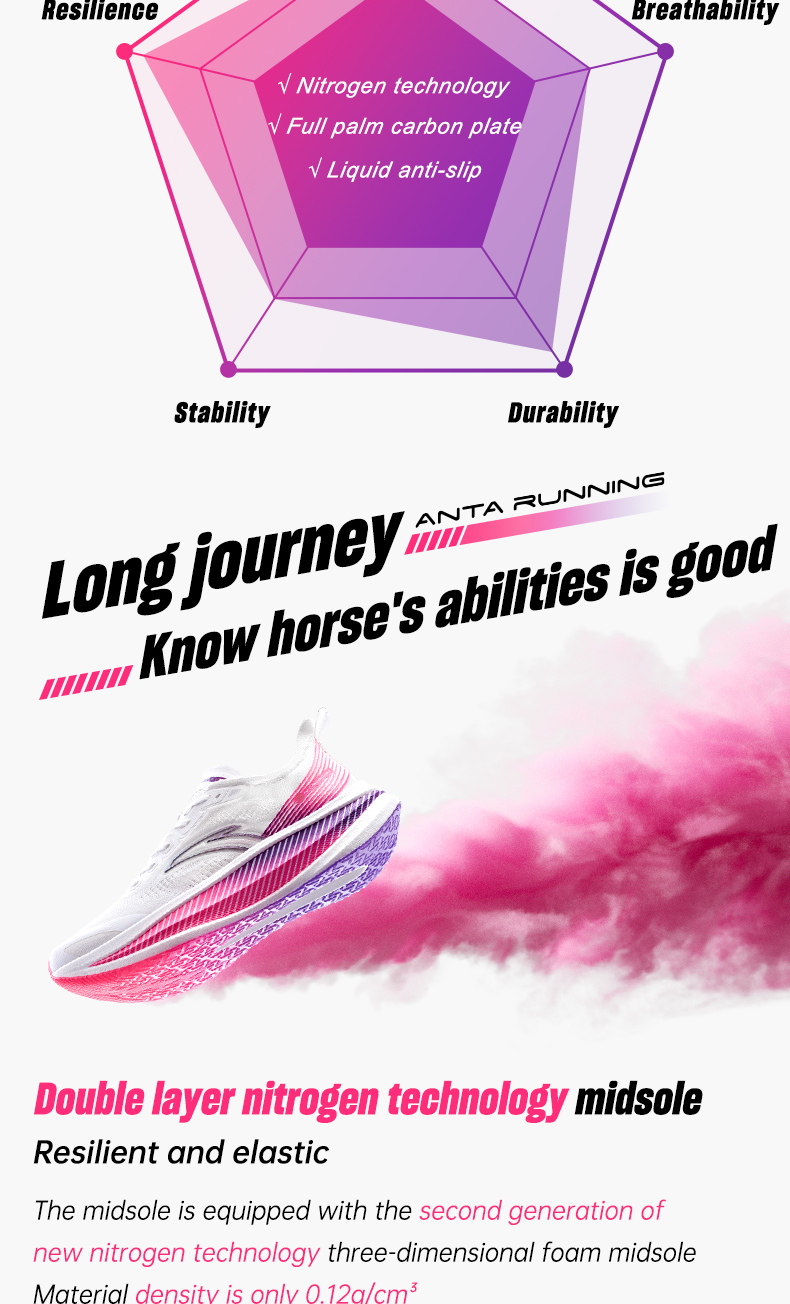 [Marathon 20KM+] ANTA Women C202 HP Running Shoes Carbon Plate LSD Energy Run 2E Kasut Larian ...
