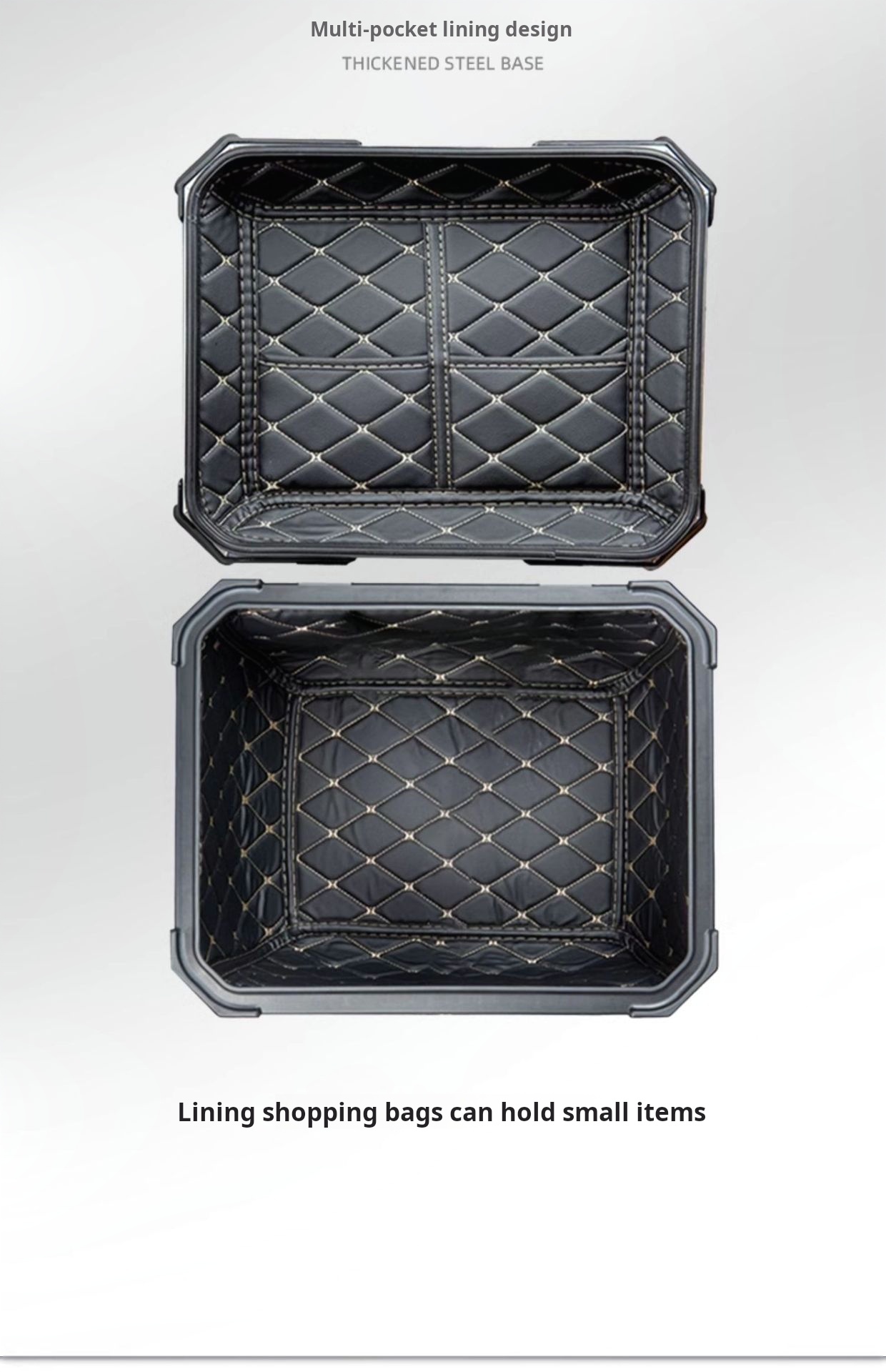 Top Box Aluminium Motorcycle 36L 38L 40L 45L with Universal Base Plate ...