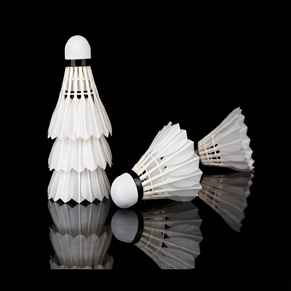 12pcs Premium Badminton Shuttlecocks - High-Performance Flight, Indoor ...