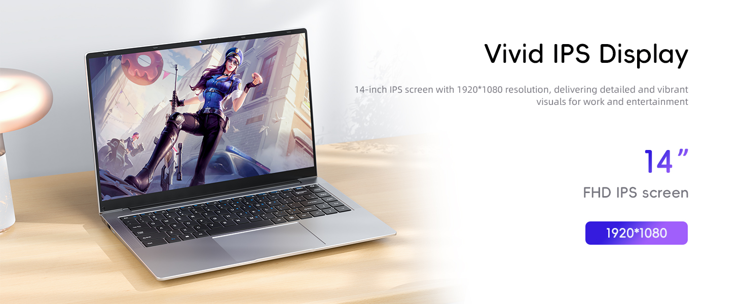 DITU windows 11 Laptop 14'' 16GB+256/512 SSD Celeron N4000 2.6GHZ for ...