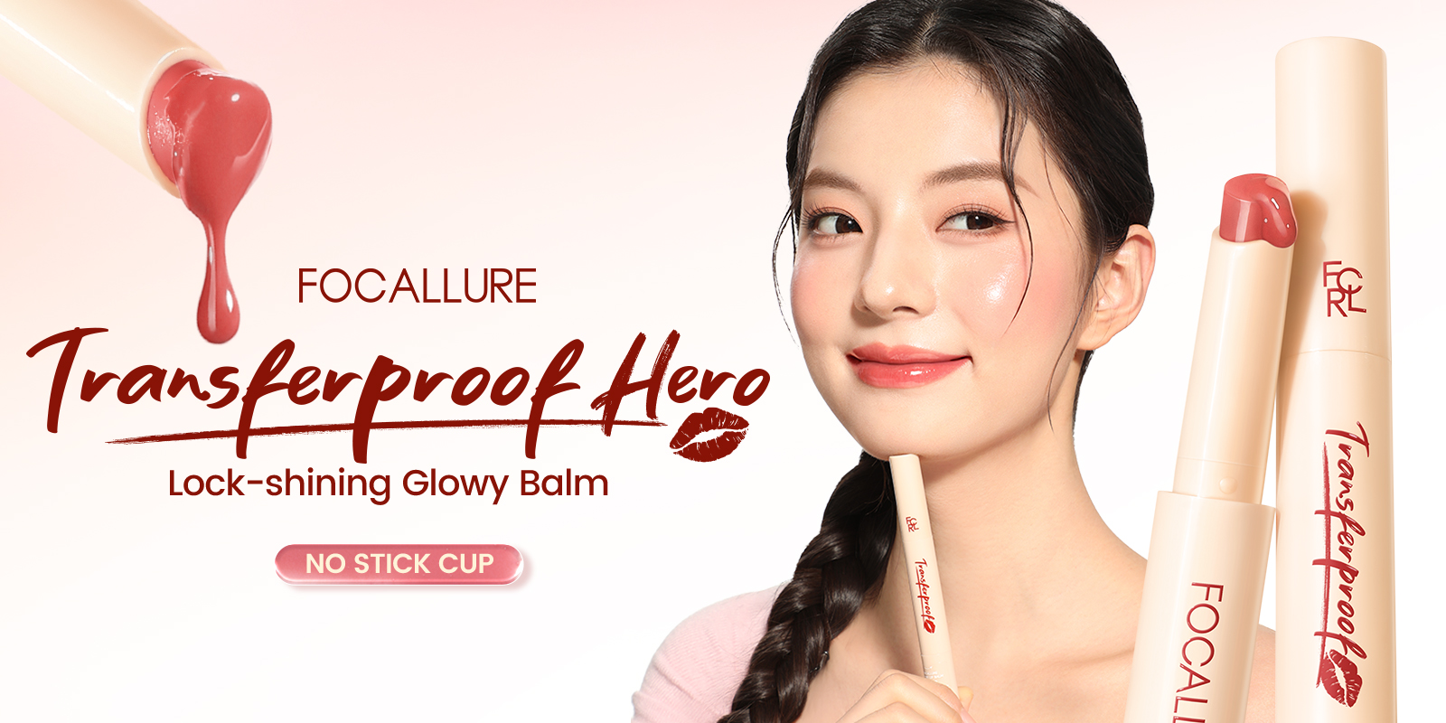 FOCALLURE Transferproof Lock-shining Glossy Lipstick No Stick Cup ...
