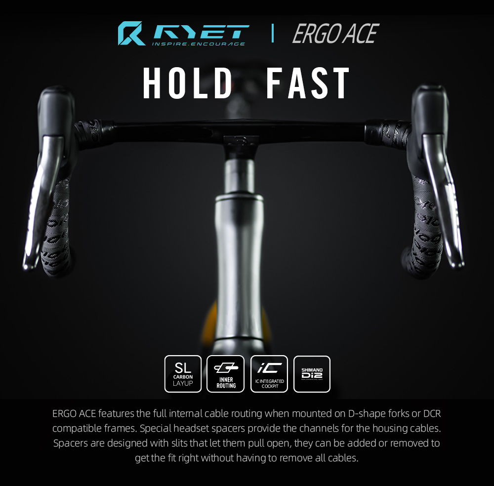 Ready Stock! 2023 RYET Ergo Ace Full Internal Cable Routing Road ...