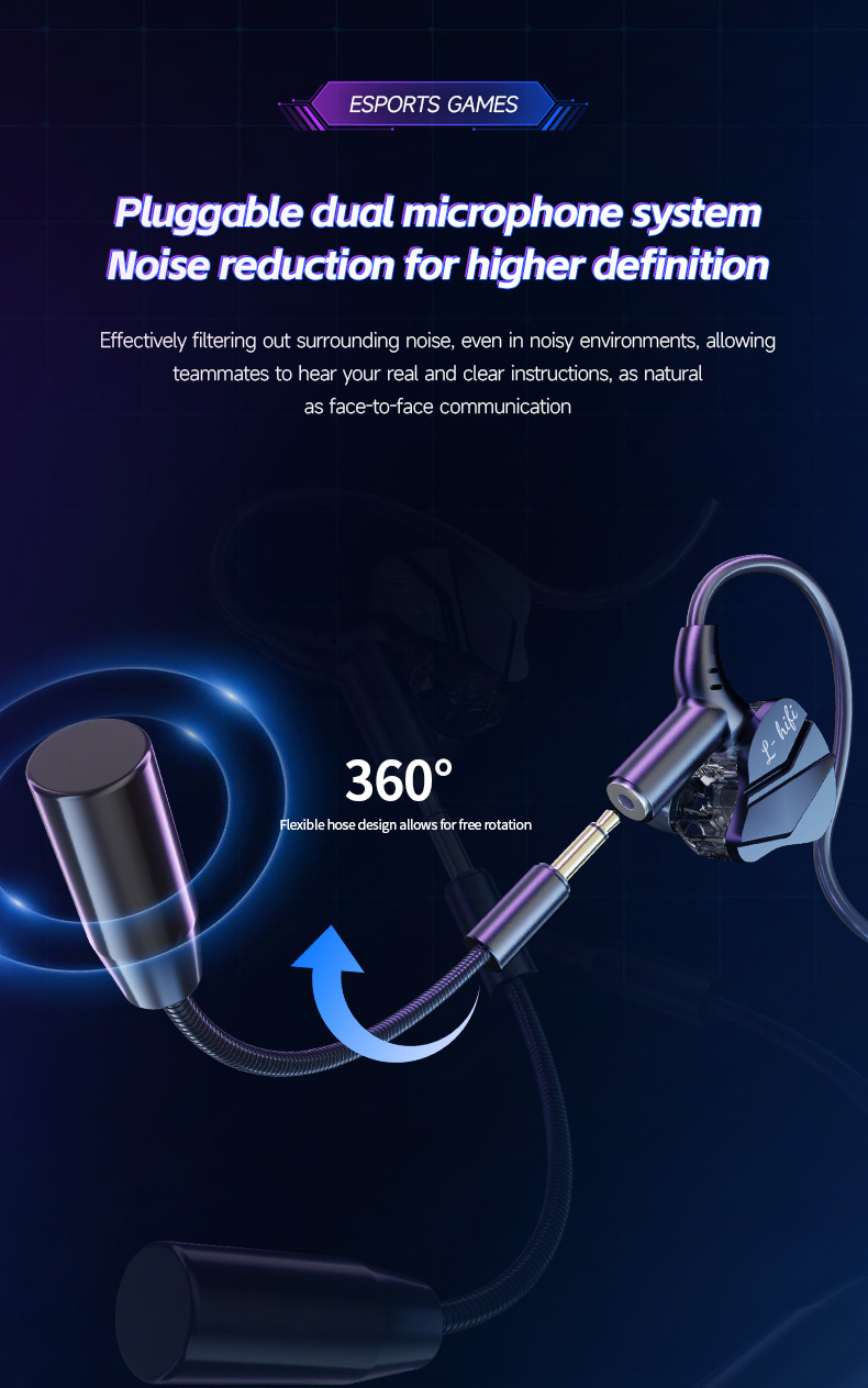 Digital Type-C Gaming and Esports Wired Headphones with Sound ...