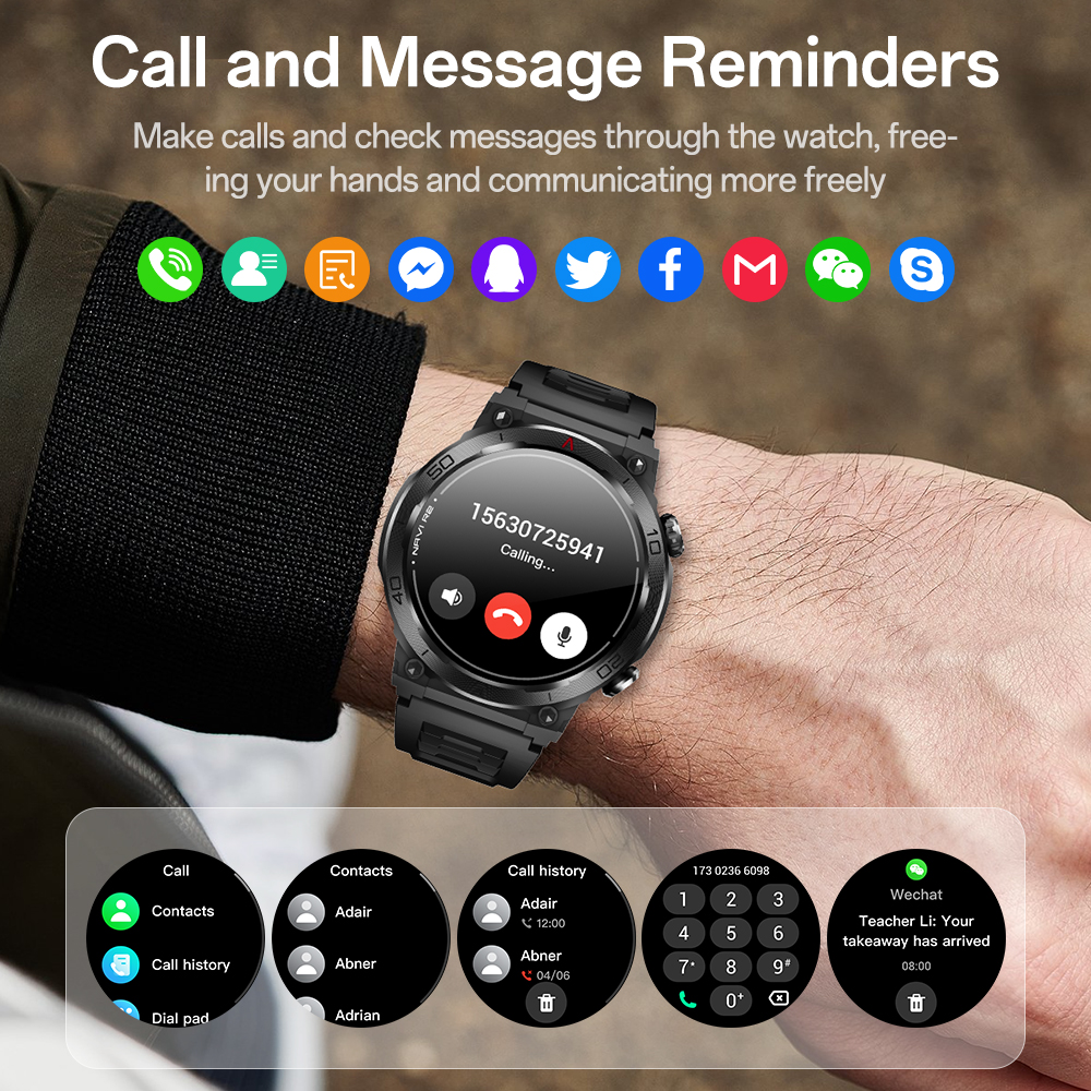 Aolon Navi R2 Smartwatch Built In GPS 24h Heart Rate 10-Day Battery ...