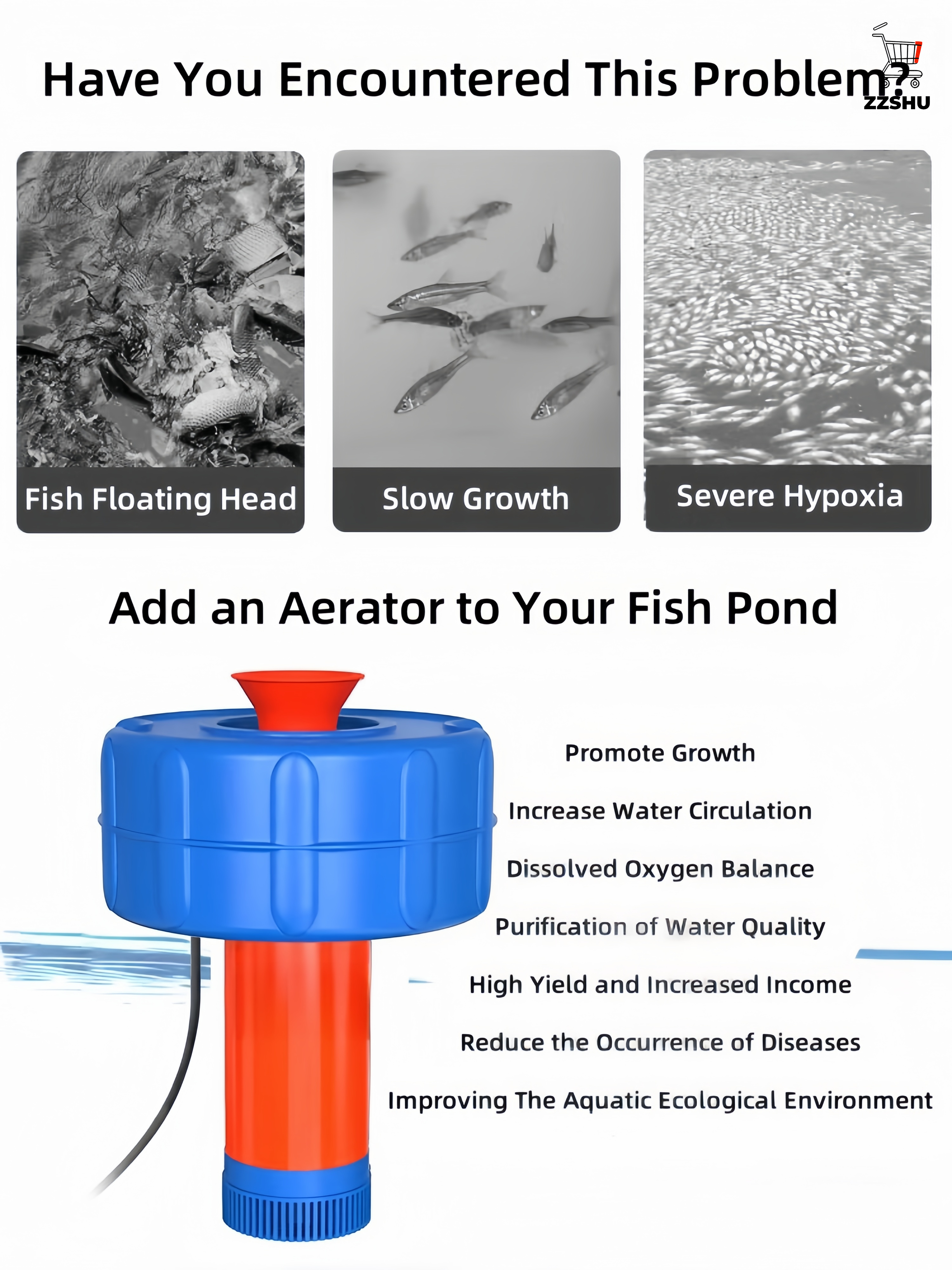 Fish Pond Aerator Fully Automatic High-Power Specialized Oxygen Pump ...