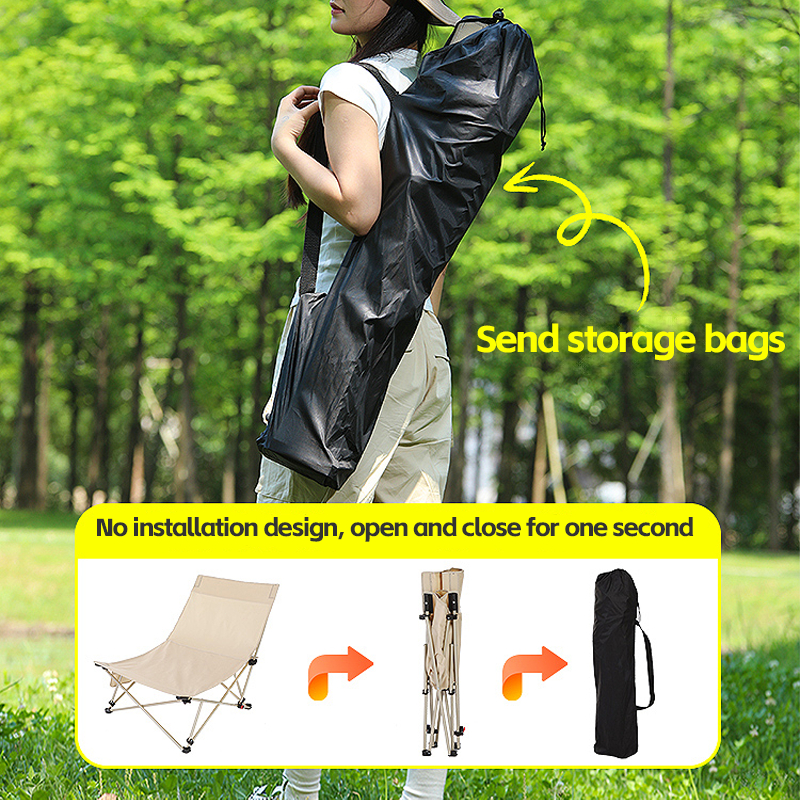 【Landscape Walker】Foldable Shell Stool Reclining Camping Chair Rest ...