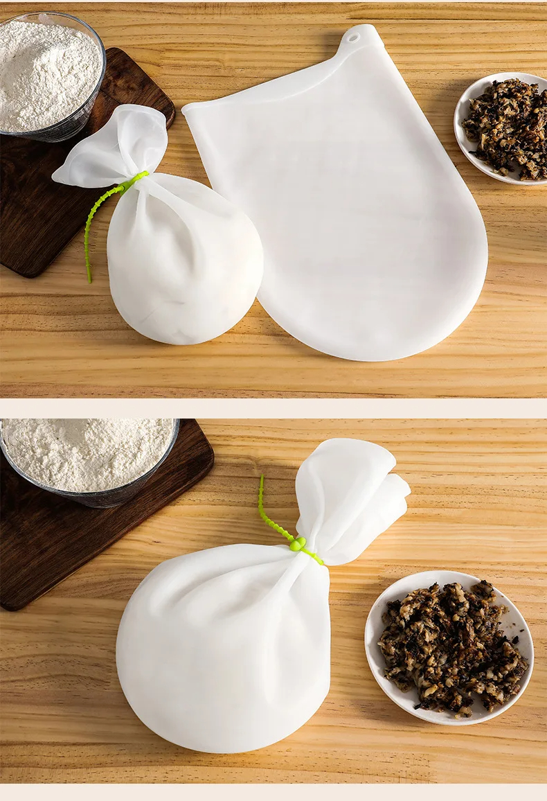 (Local Seller) 2Pcs Silicone Kneading Dough Bag Food Grade Reusable ...
