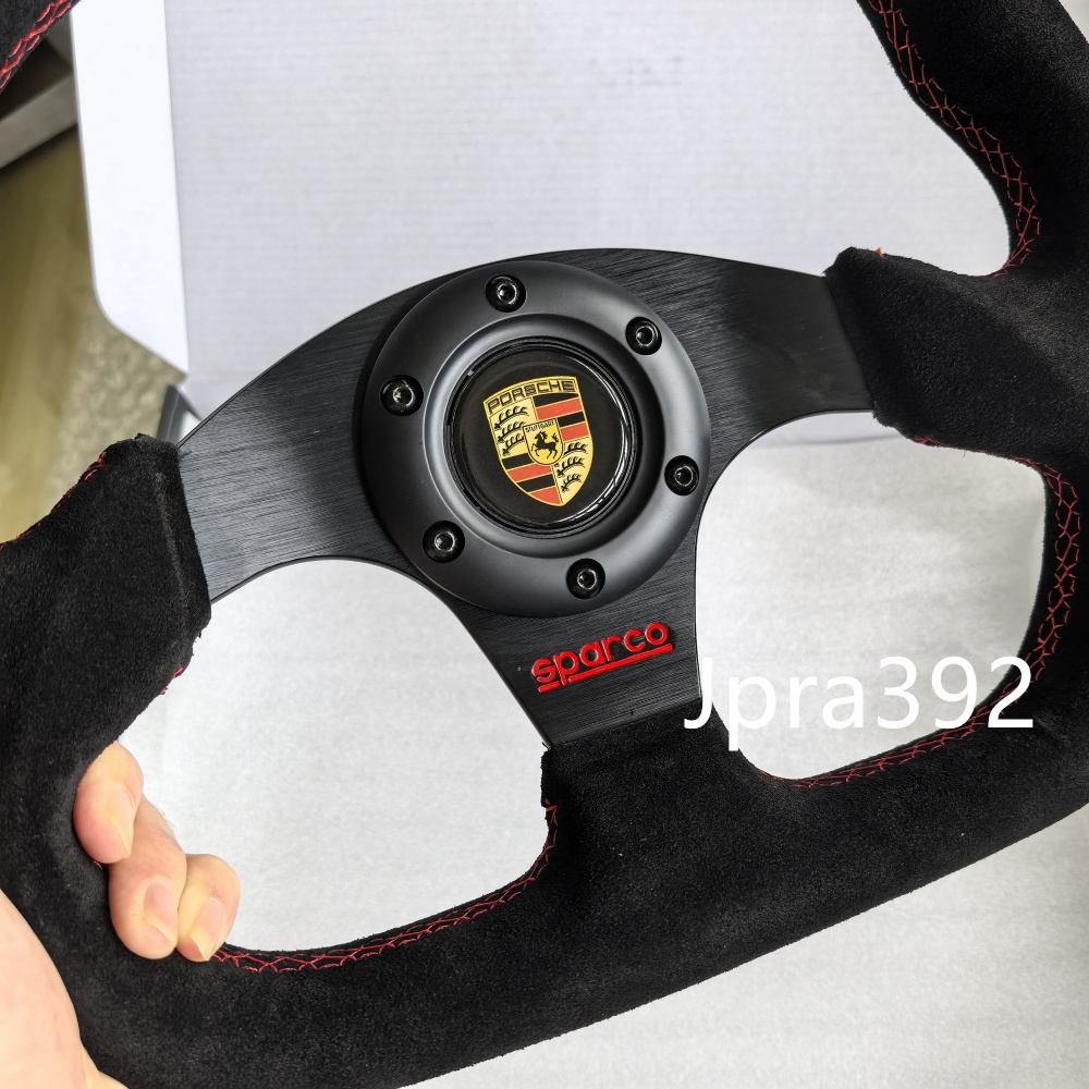 13-inch D-shaped suede steering wheel Universal 320mm car steering ...