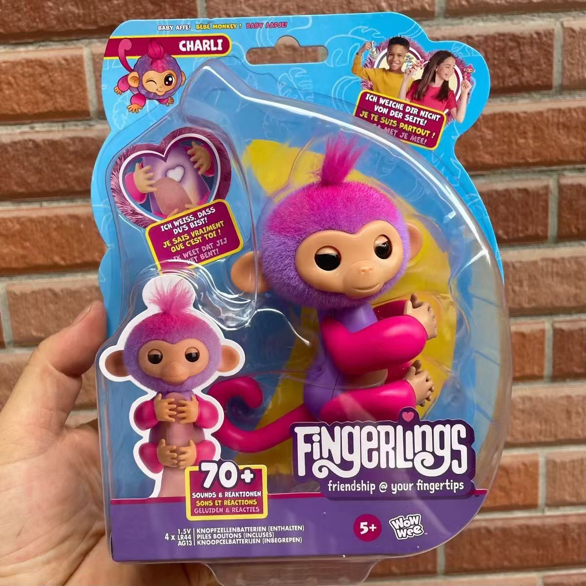 Fingerlings 2023 NEW Interactive Baby Monkey Reacts to Touch – 70 ...