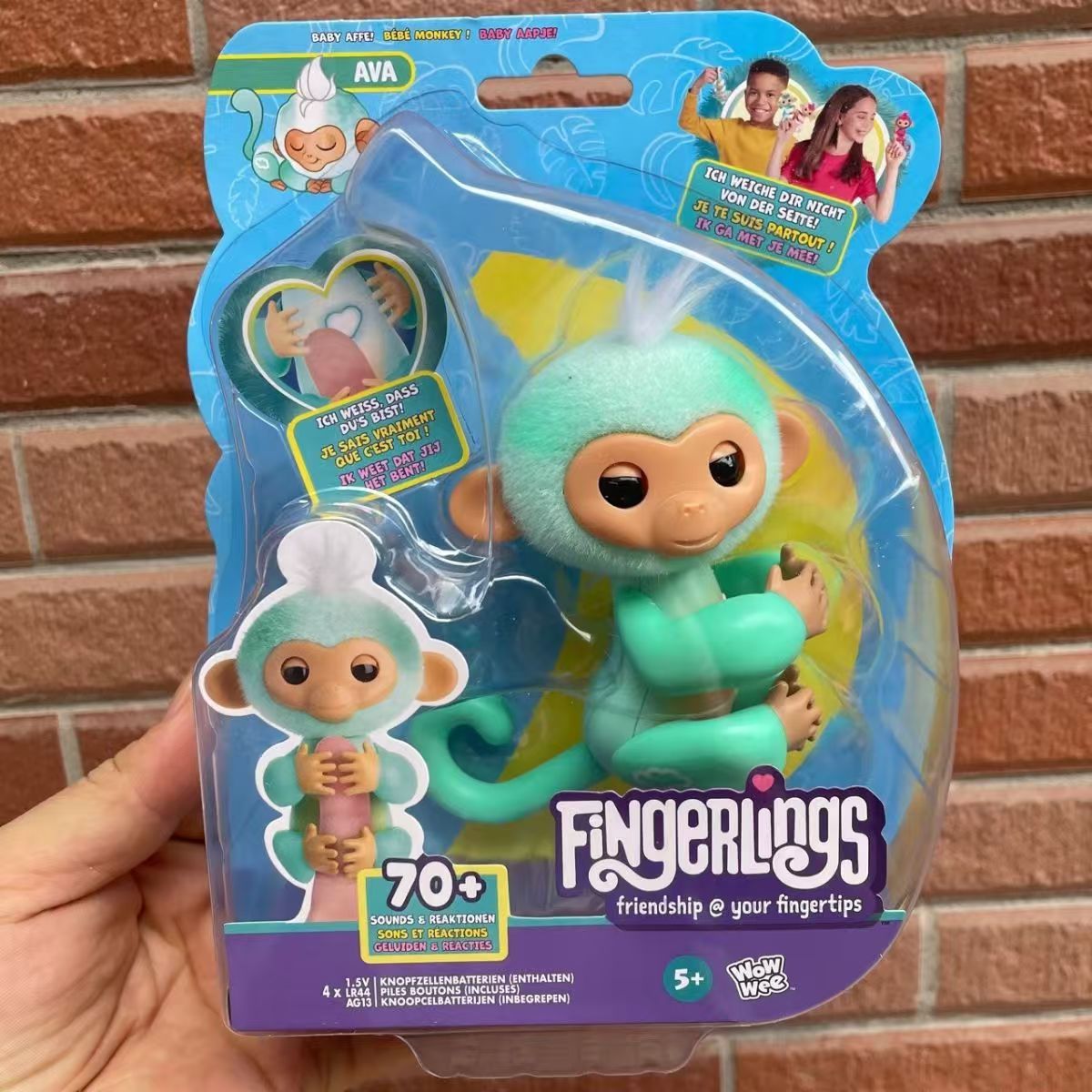 Fingerlings 2023 NEW Interactive Baby Monkey Reacts to Touch – 70 ...
