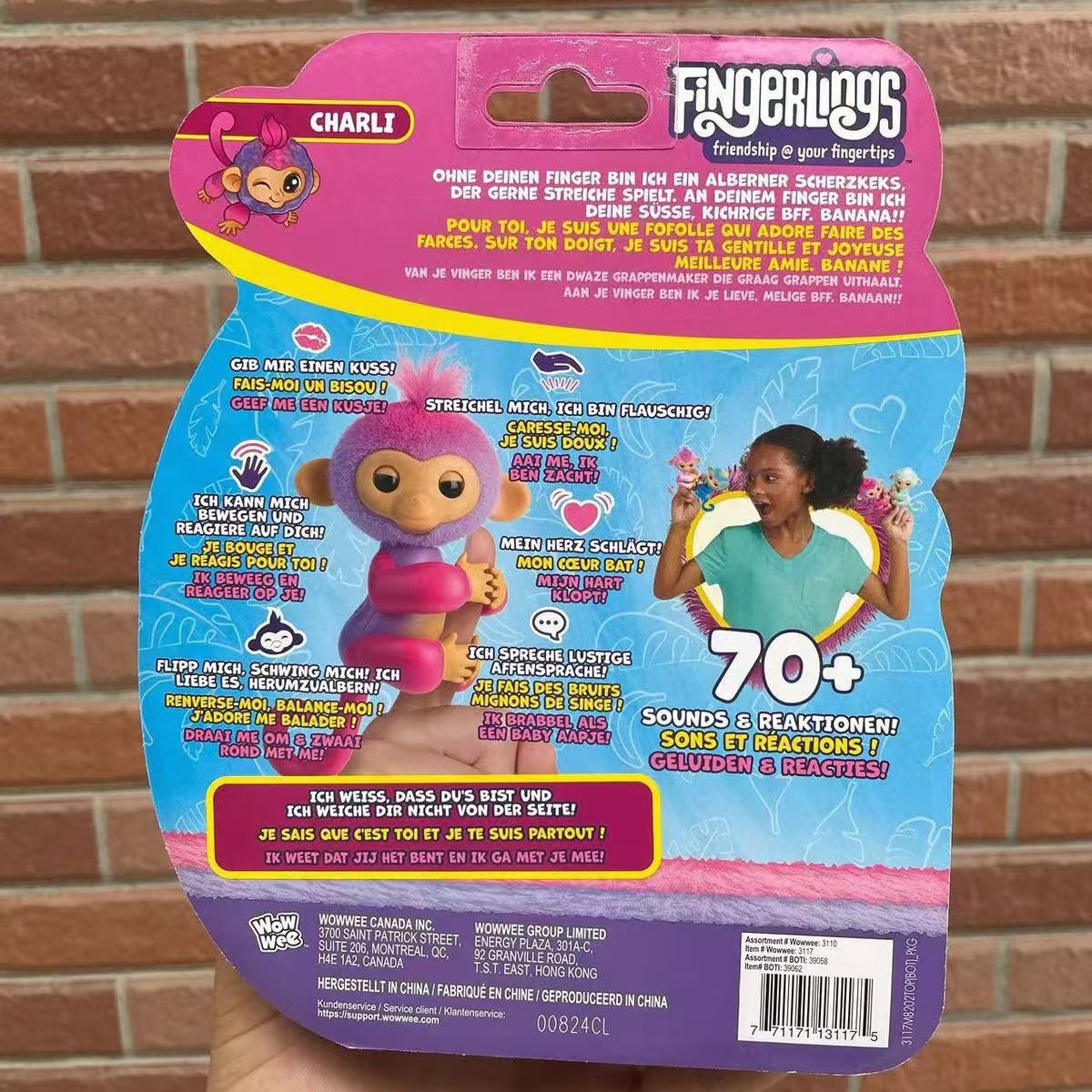 Fingerlings 2023 NEW Interactive Baby Monkey Reacts to Touch – 70 ...