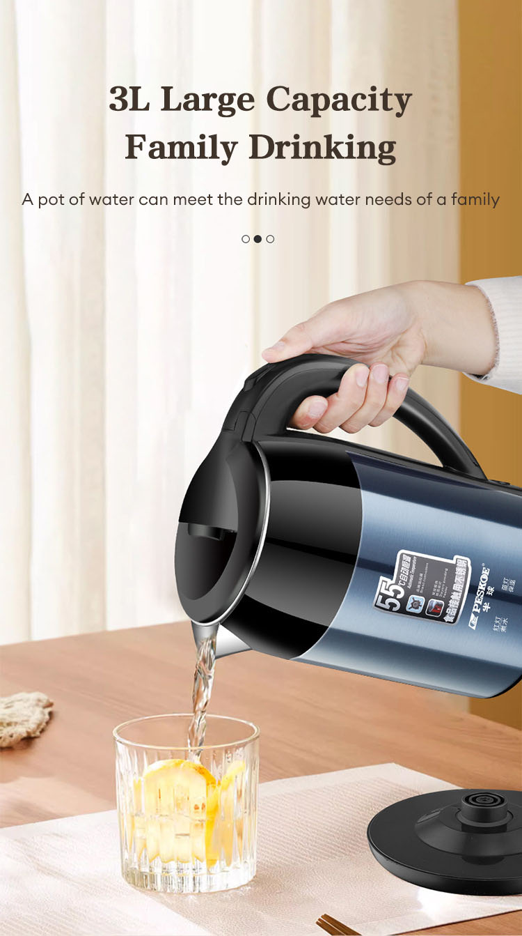 3L Electric Kettle Household Stainless Steel Thickened Electric Heat ...