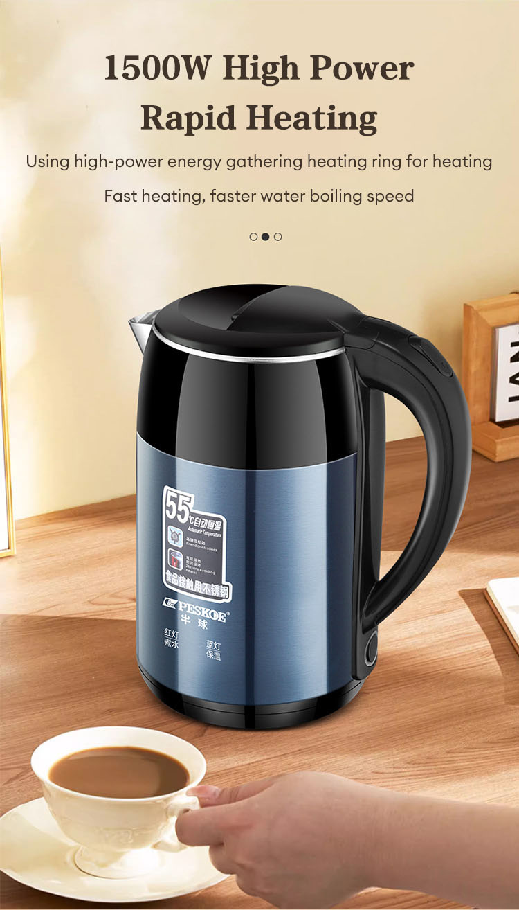 3L Electric Kettle Household Stainless Steel Thickened Electric Heat ...