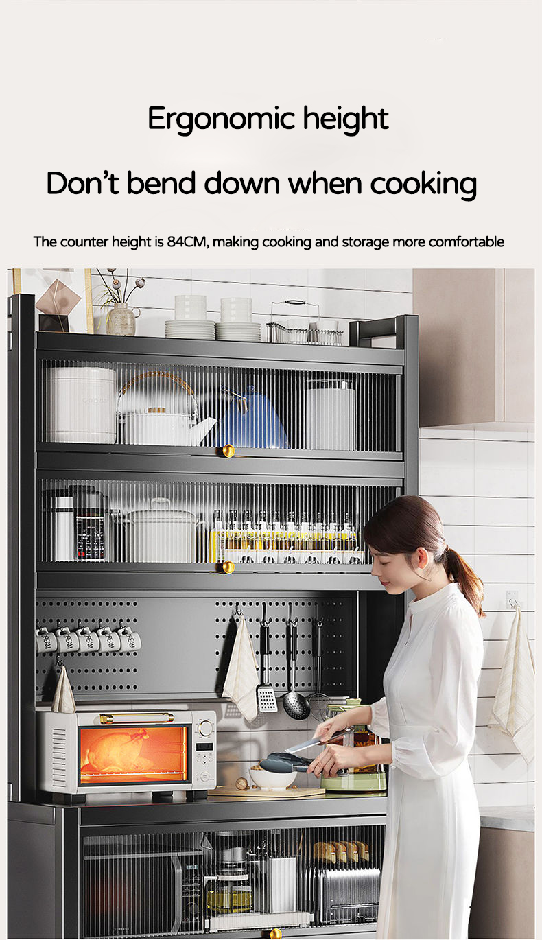 5/6 layer Rak Kabinet Dapur Kitchen Cabinet Rack Kitchen Storage Racks ...