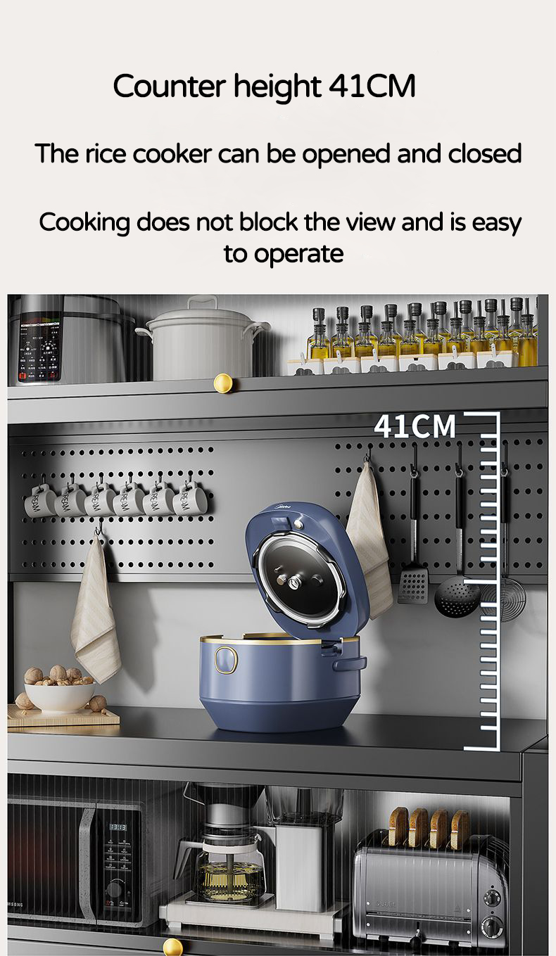 5/6 layer Rak Kabinet Dapur Kitchen Cabinet Rack Kitchen Storage Racks ...