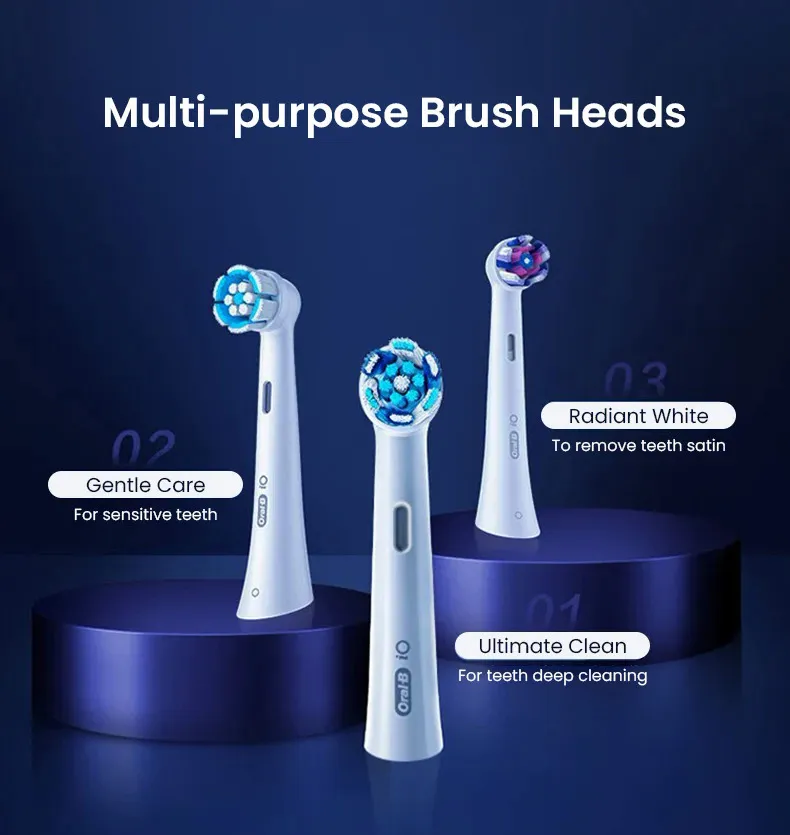 【Christmas carnival】Oral-B io Mild Soft cleaning toothbrush replacement ...