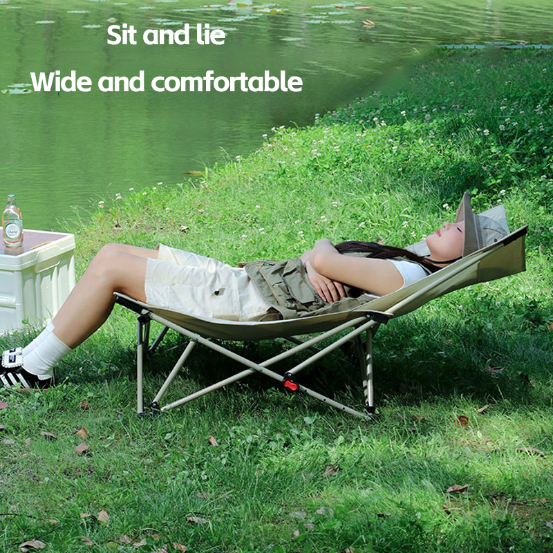 Foldable Shell Stool Reclining Camping Chair Rest Folding Recliner ...