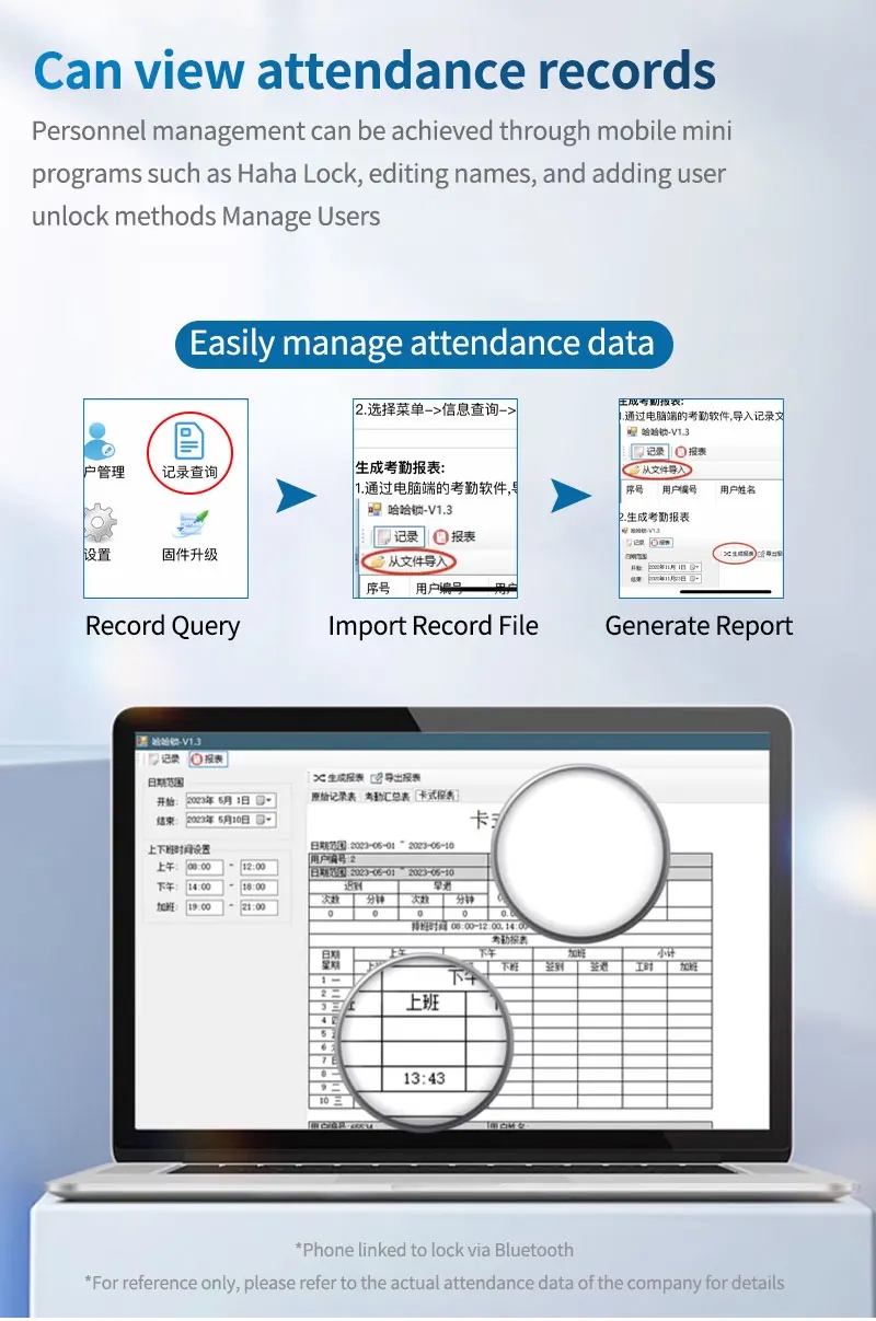 Haha-Lock APP Fingerprint Glass Locks Bluetooth Smart Glass Door ...