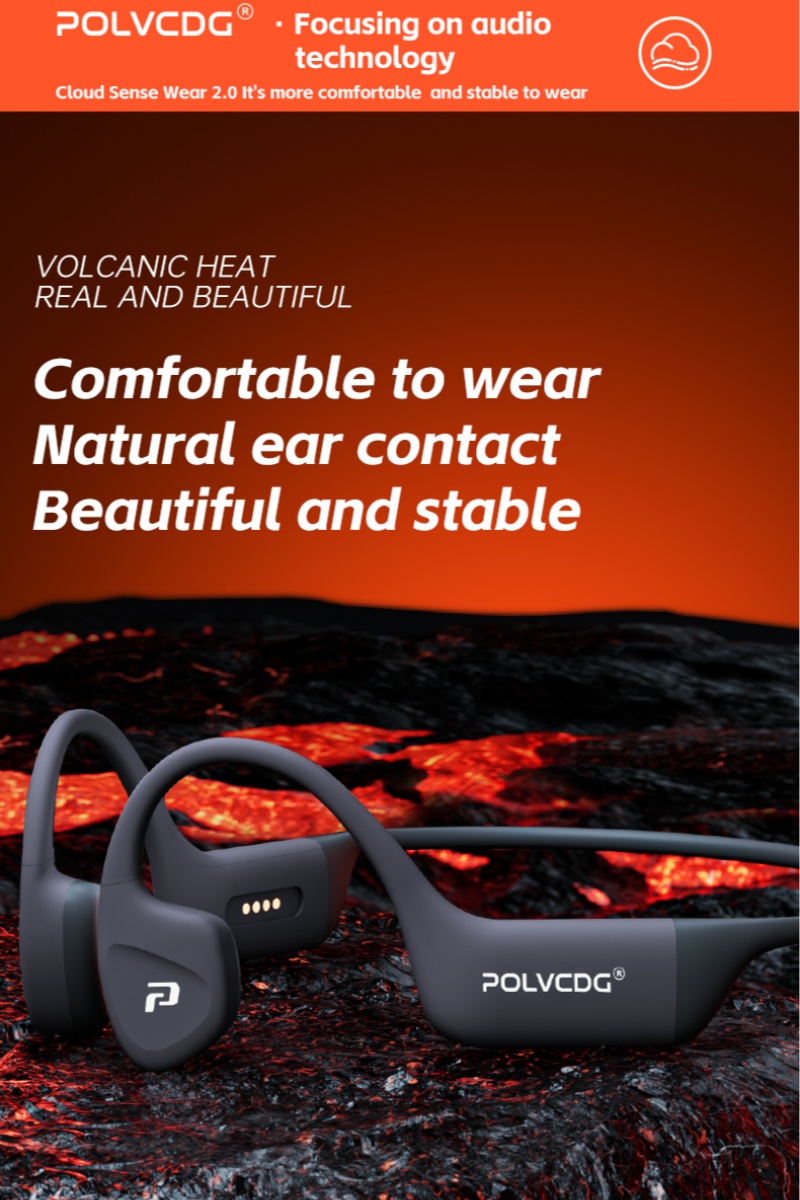 Polvcdg-X16 IPX8 Waterproof Bone Conduction Swimming Headset Liquid ...