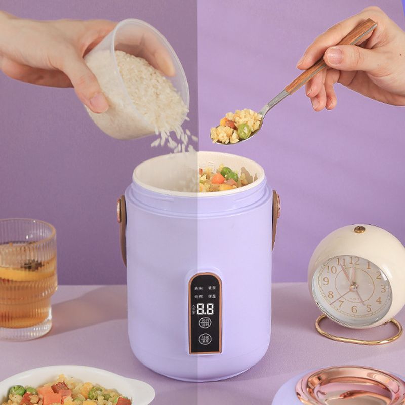 【In Stock】900ml Electric Cooking Pot Multi-Function Rice Cooker Timing Stewing Pan for Home ...