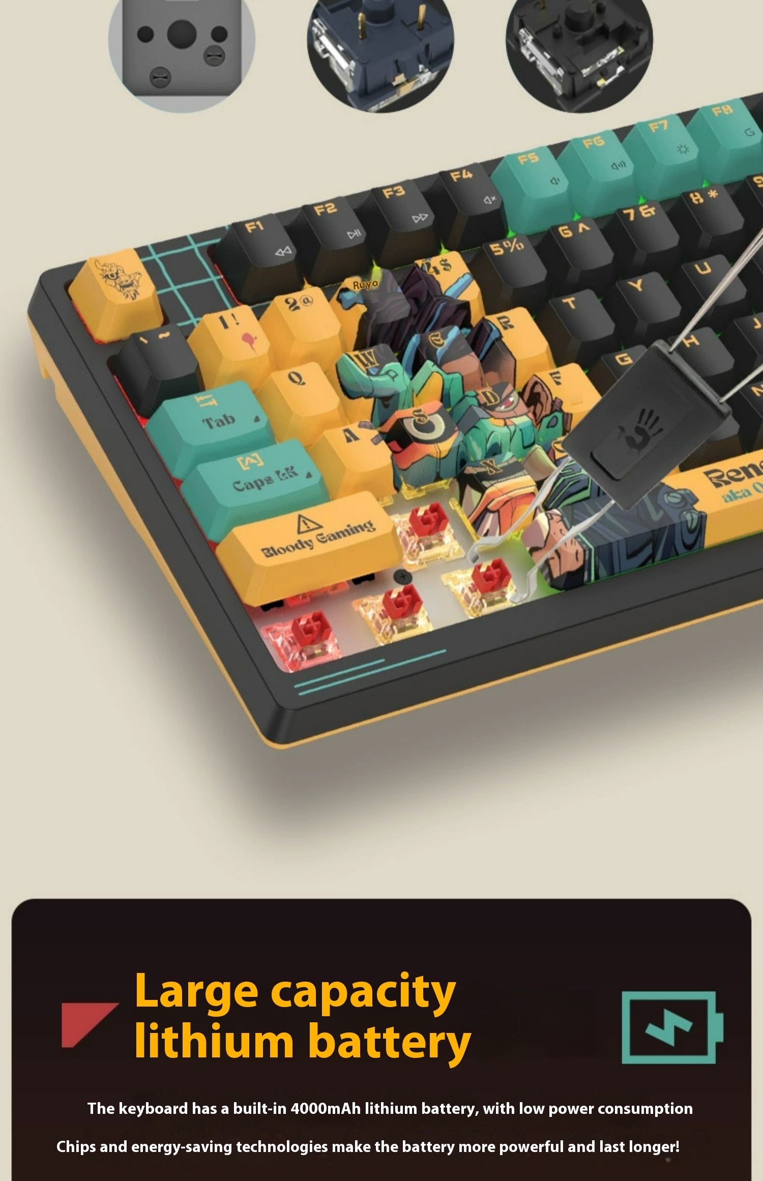SAVAGEIMPACT Savage Tribe WS98 Wireless Mechanical Keyboard 95% Hot ...