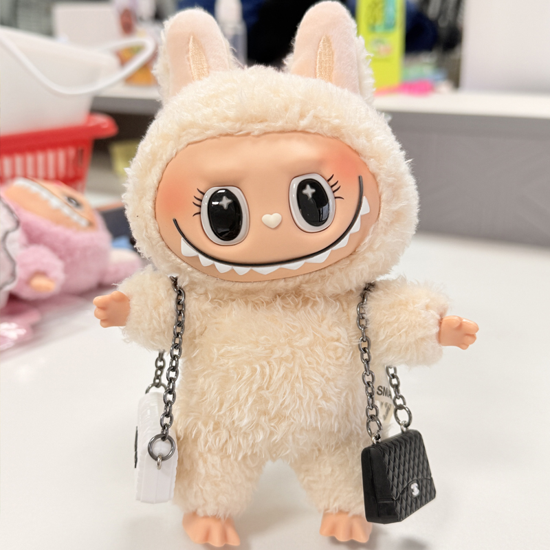 Macaron Labubu Clothing 17cm Doll Clothes Hat Labubu V1 and Labubu V2 ...