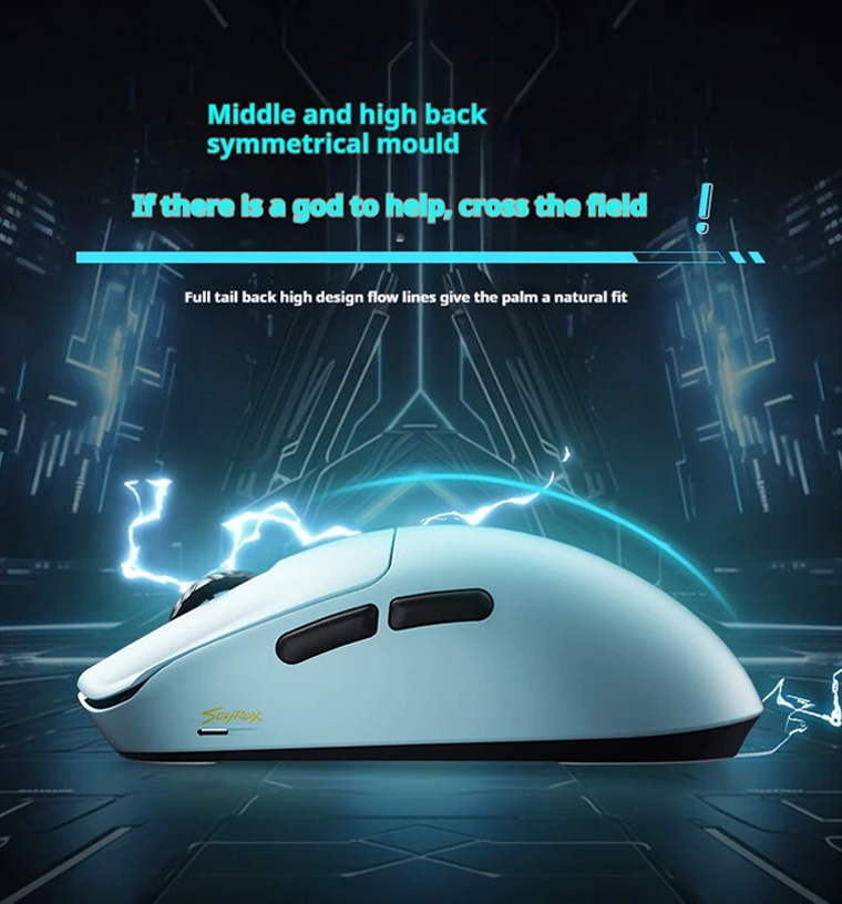 Scyrox V6 dual-mode wireless gaming mouse, 8k return rate, Pixart3950 ...
