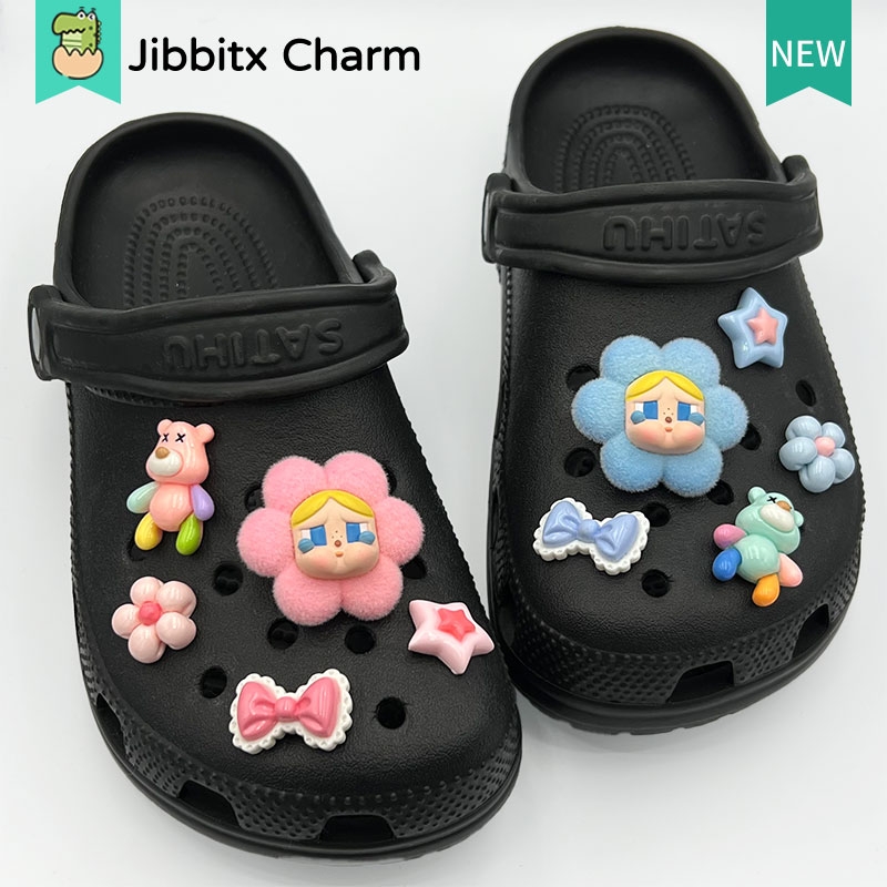 Jibbitx Pink 5pcs Fashion Clog Jibbitz charm Creative Cute Cartoon ...