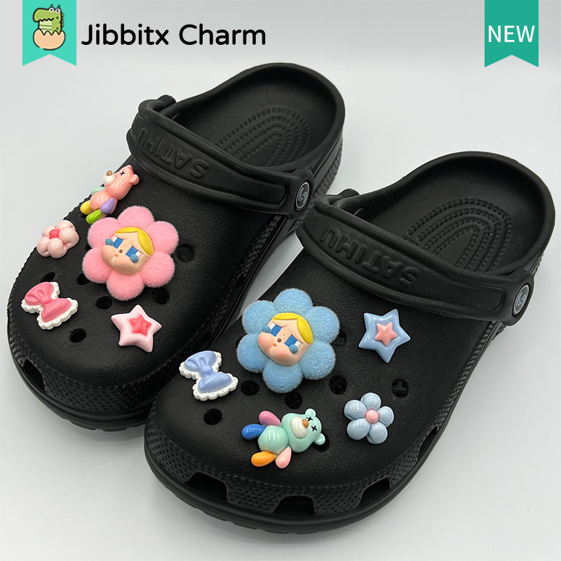 Jibbitx Pink 5pcs Fashion Clog Jibbitz charm Creative Cute Cartoon ...