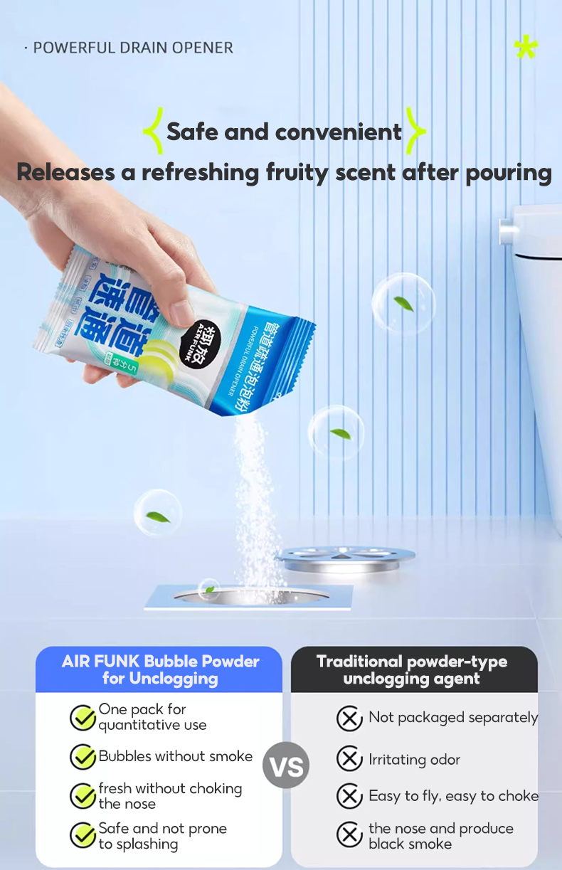 【Clearance sale】AIRFUNK Effective Drain Pipe Blockage Dredging Bubble ...