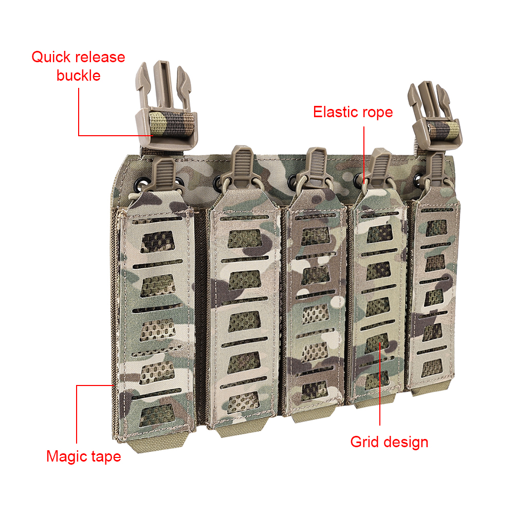 SINAIRSOFT Tactical MP5 MP7 Magazine Pouch With Hook&Loop and Elastic ...