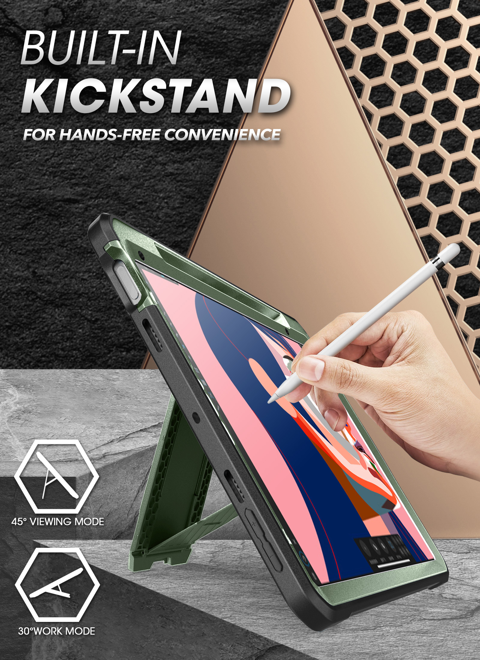 SUPCASE UB Pro for iPad Mini 7th/6th 8.3 inch Case Built in Screen ...