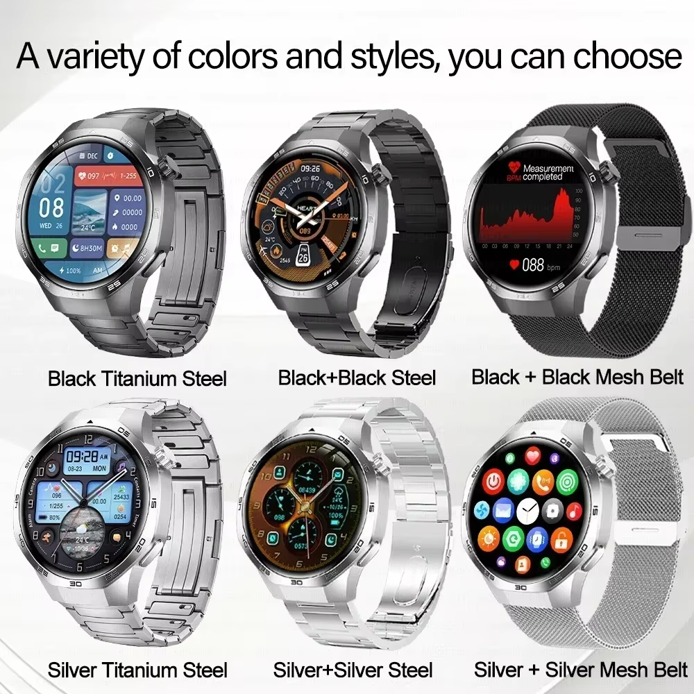 GT5 Pro Max Smartwatch Men's 360 * 360 AMOLED Screen GPS NFC heart rate ...